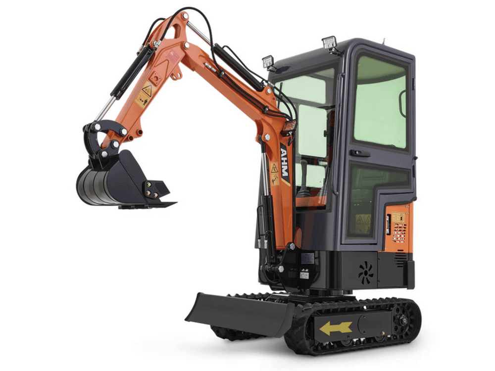 AHM Equipment AX-12C Briggs & Stratton Mini Excavator w/ Enclosed Cab ...